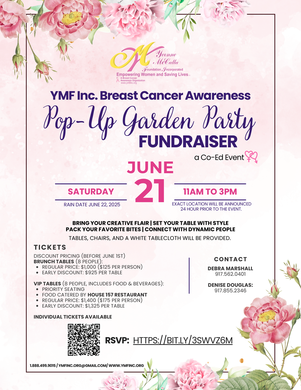 Yvonne McCalla Foundation, Inc. | Pop-Up Garden Party Fundraiser